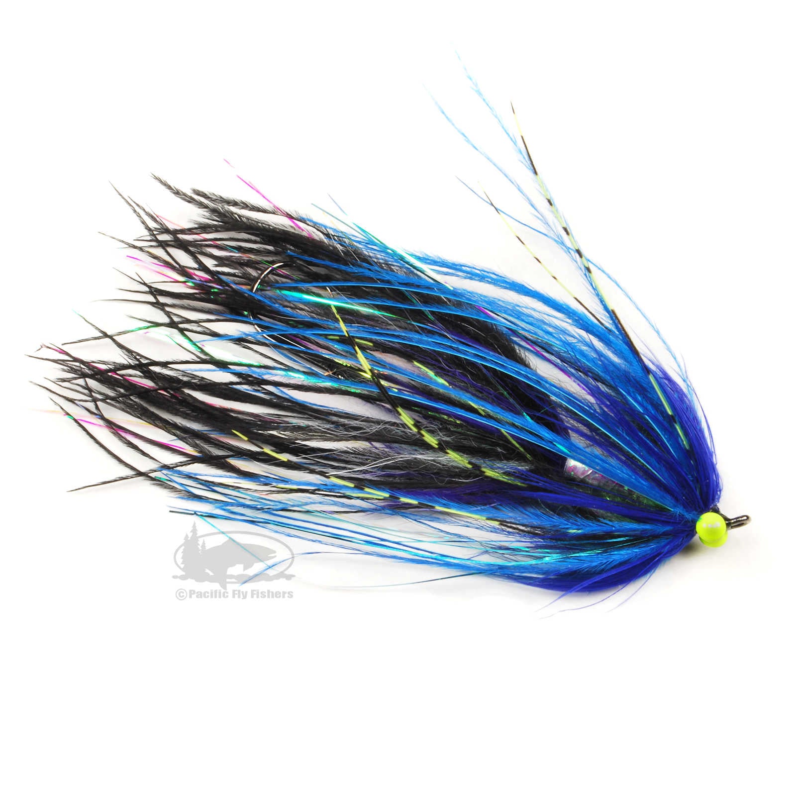 Stu's Ostrich Intruder - Blue/Purple | Pacific Fly Fishers